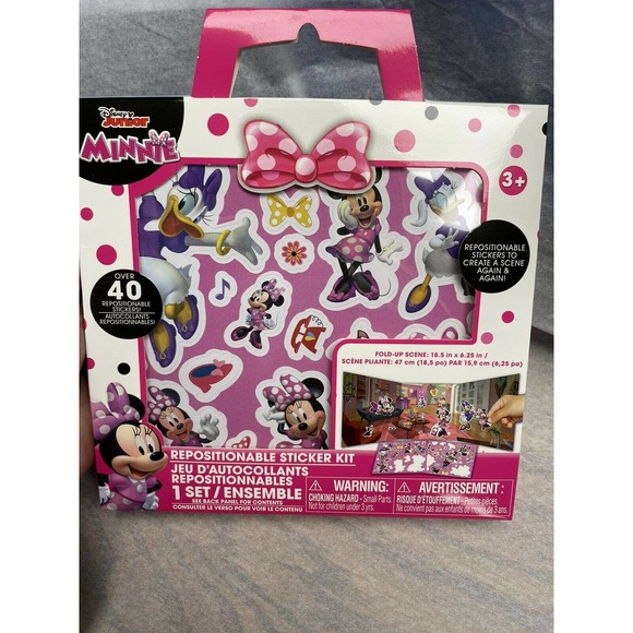Disney | Toys | Disney Junior Minnie Repositionable Sticker Kit4 ...